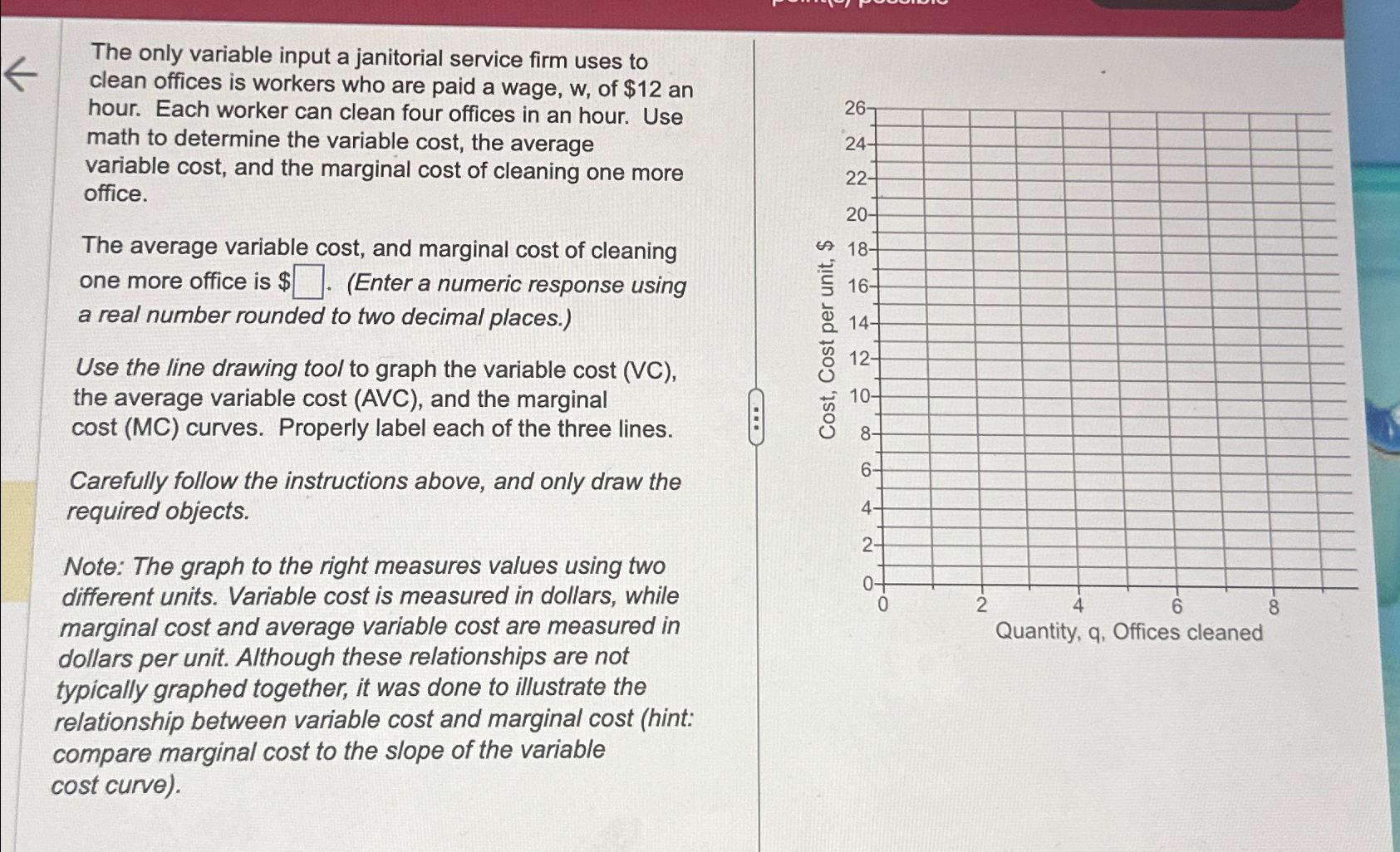 The only variable input a janitorial service firm | Chegg.com