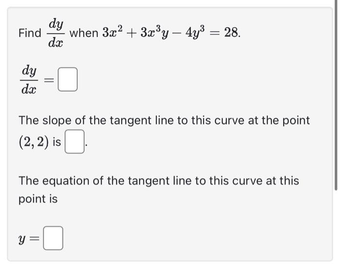 Solved Use implicit differentiation to find the slope of the | Chegg.com