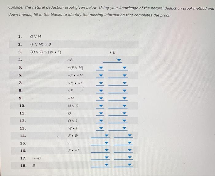 Solved Consider the natural deduction proof given below. | Chegg.com