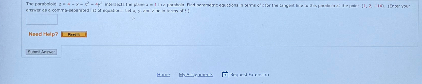 Solved answer as a comma-separated list of equations. Let | Chegg.com