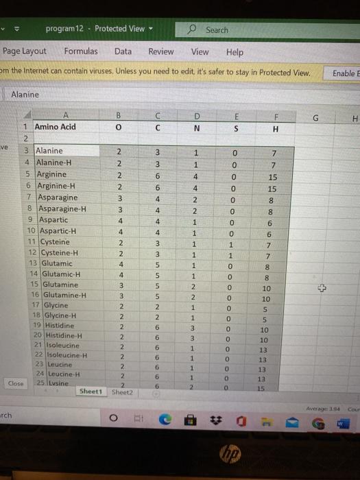 Solved 1 / 2 69% + Topics: Excel Files / Matrix Computations | Chegg.com
