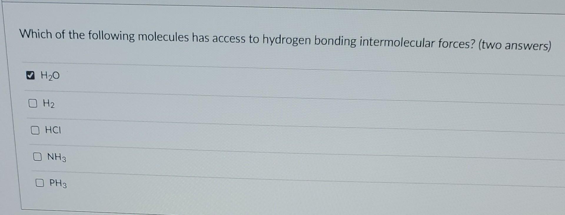 Solved Which of the following molecules has access to | Chegg.com
