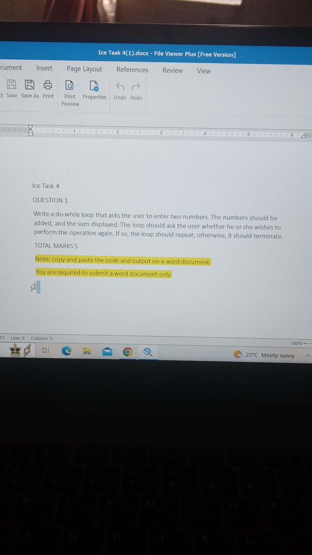 Solved Ice Task 4(1).docx - File Viewer Plus [Free Version] | Chegg.com