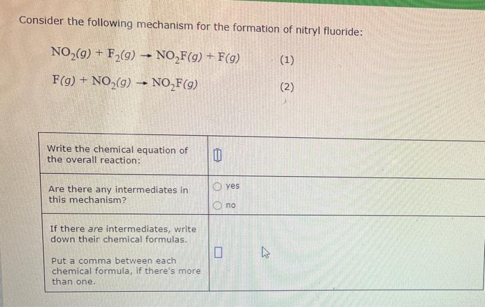 Solved Consider the following mechanism for the formation of | Chegg.com