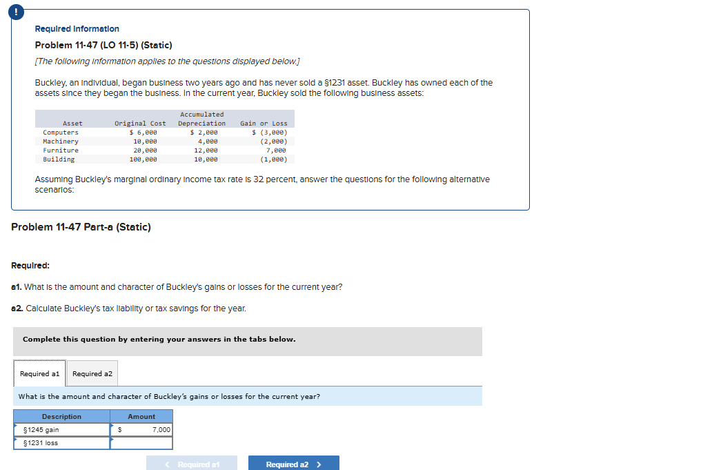 Solved Required InformationProblem 11-47 (LO | Chegg.com