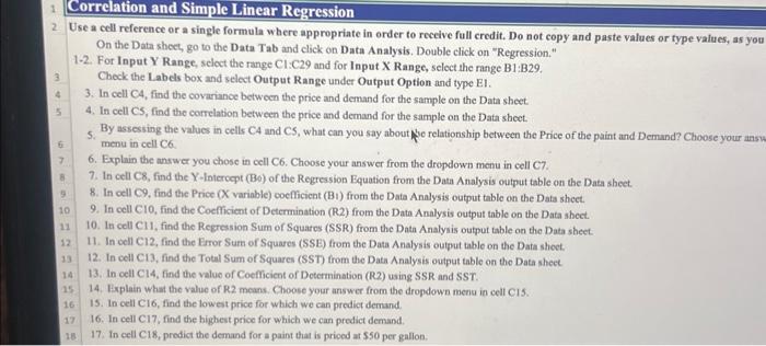 Solved Step Instructions Points Possible 1 Use a cell | Chegg.com