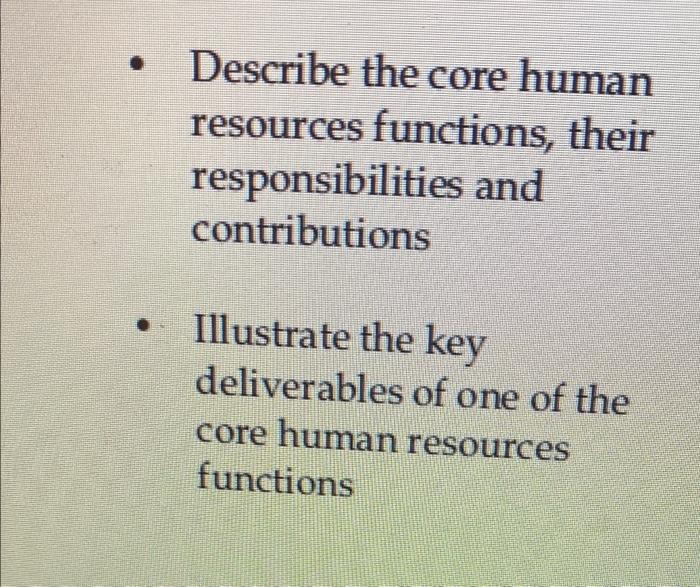 Solved Produce an infographic about the major functions of | Chegg.com