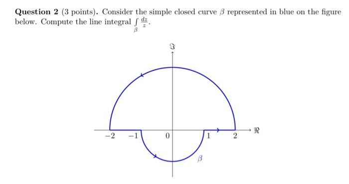 Question 2 (3 points). Consider the simple closed | Chegg.com