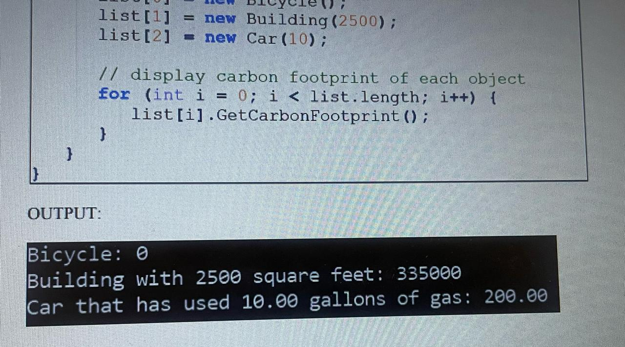 Solved Write a java program that will calculate carbon | Chegg.com