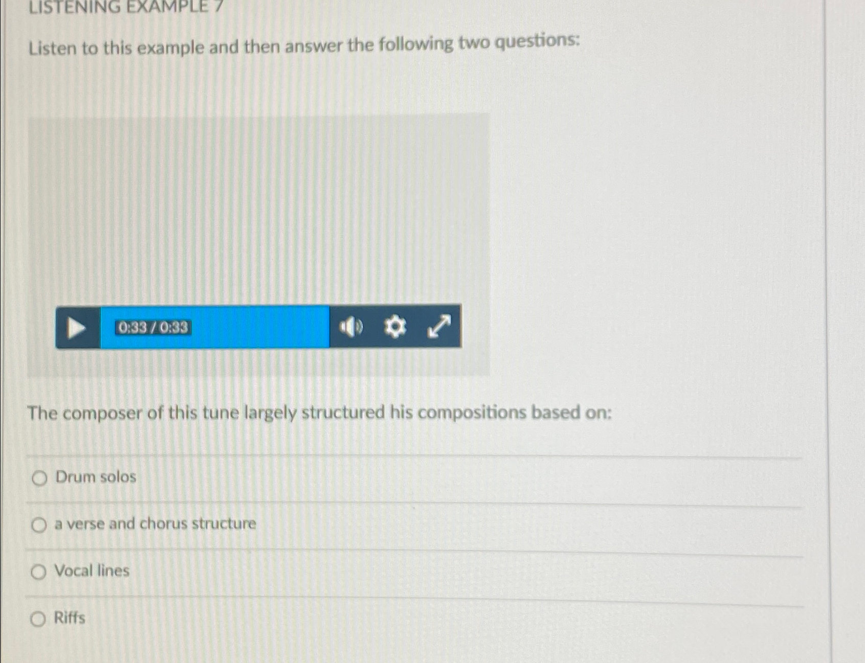 Solved Listen to this example and then answer the following | Chegg.com