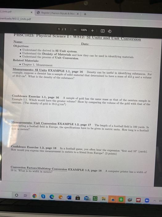 Solved Register Pearson MyLab & Max + ownloads/WS12 Units | Chegg.com
