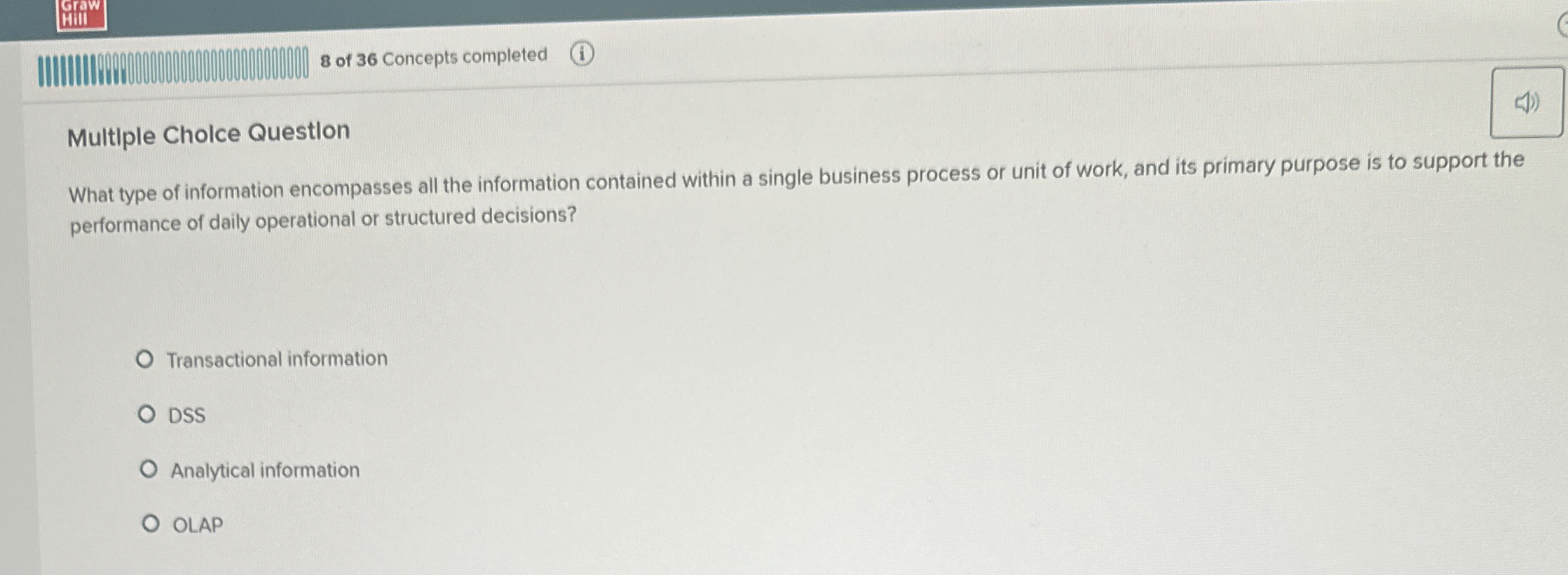 Solved Multiple Cholce QuestionWhat type of information | Chegg.com