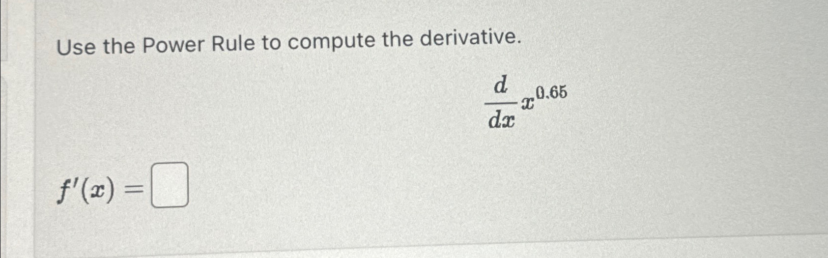 Solved Use the Power Rule to compute the | Chegg.com