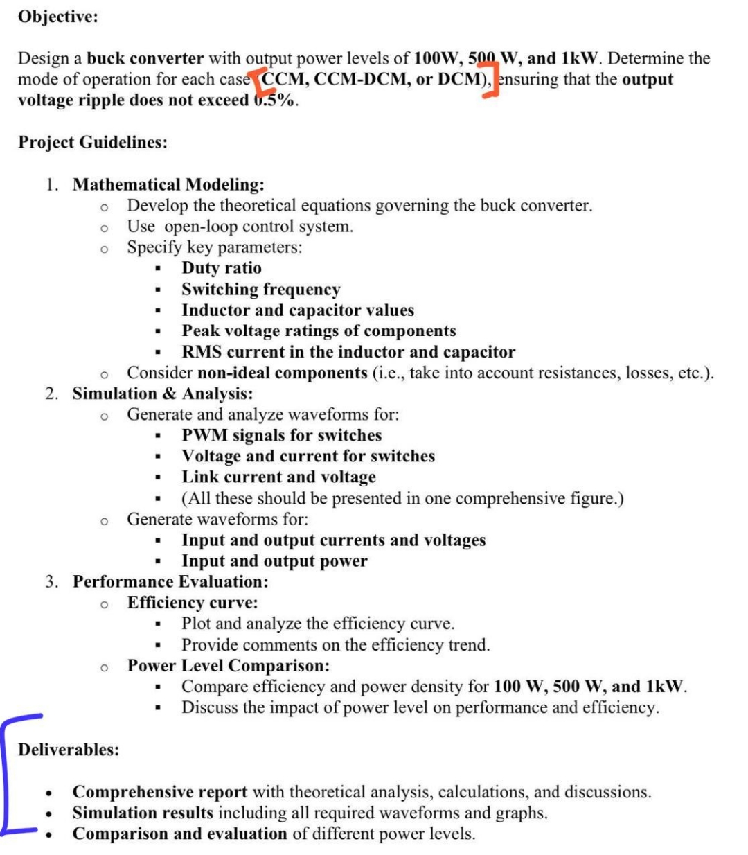 [Solved]: Objective: Design a buck converter with output pow