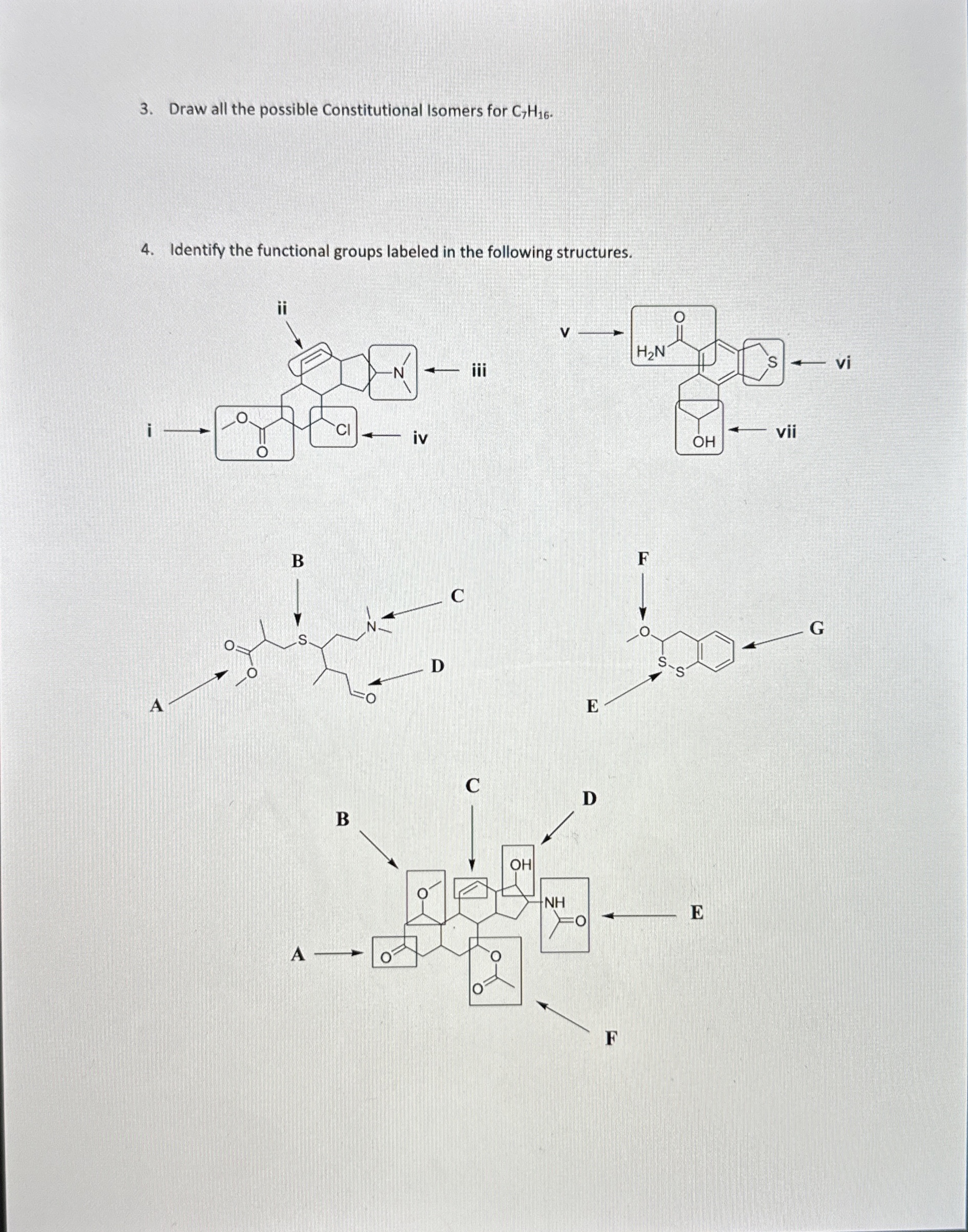 Solved Draw All The Possible Constitutional Isomers For