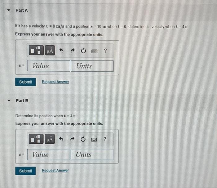 Solved A particle moving along a straight line is subjected | Chegg.com