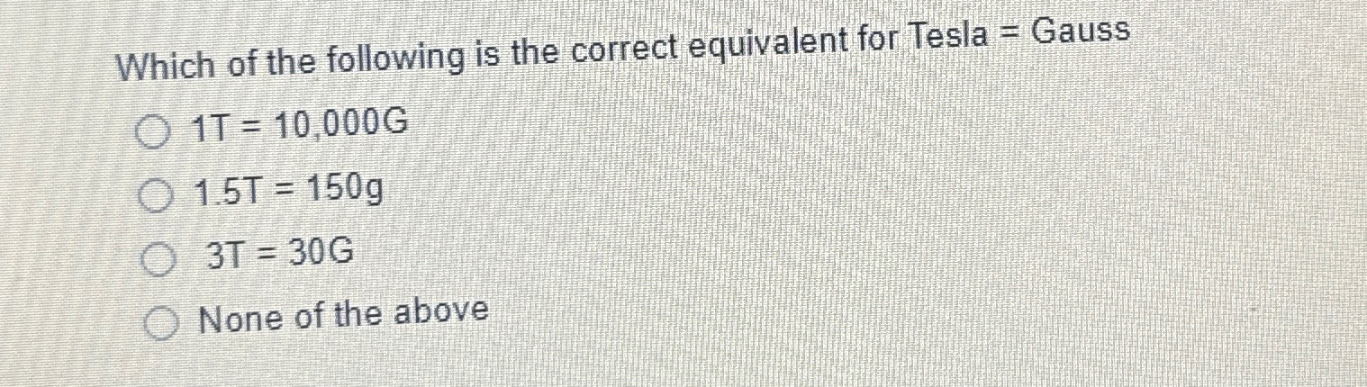 Solved Which of the following is the correct equivalent for | Chegg.com
