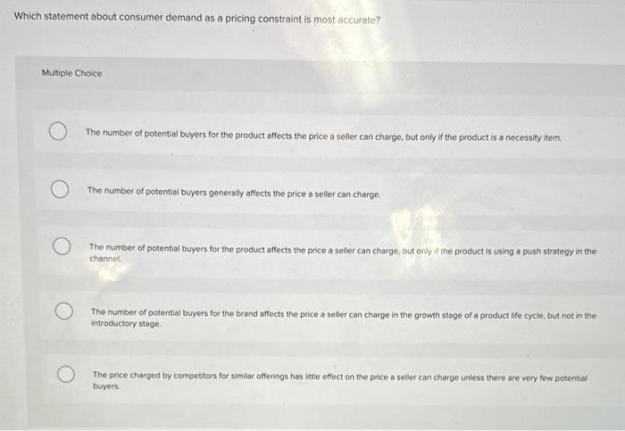 Solved Which of these would be an example of an objective in | Chegg.com