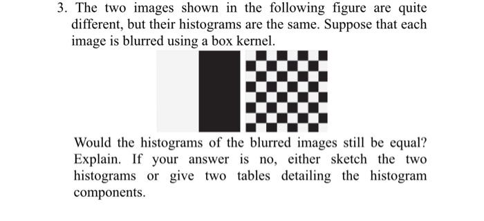 Solved The two images shown in the following figure are | Chegg.com