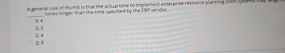 Solved A general rule of thumb is that the actual time to | Chegg.com