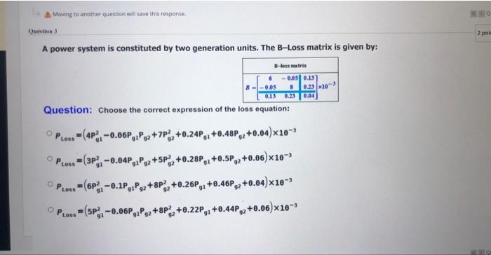 Solved A power system is constituted by two generation | Chegg.com