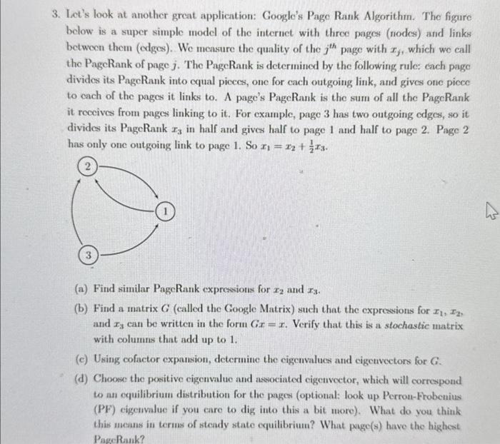 Solved 3. Let's look at another great application: Google's | Chegg.com