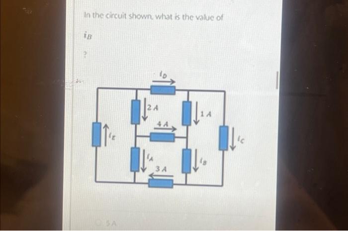 Solved In the circuit shown, what is the value of iB | Chegg.com
