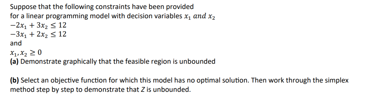 Solved Suppose that the following constraints have been | Chegg.com
