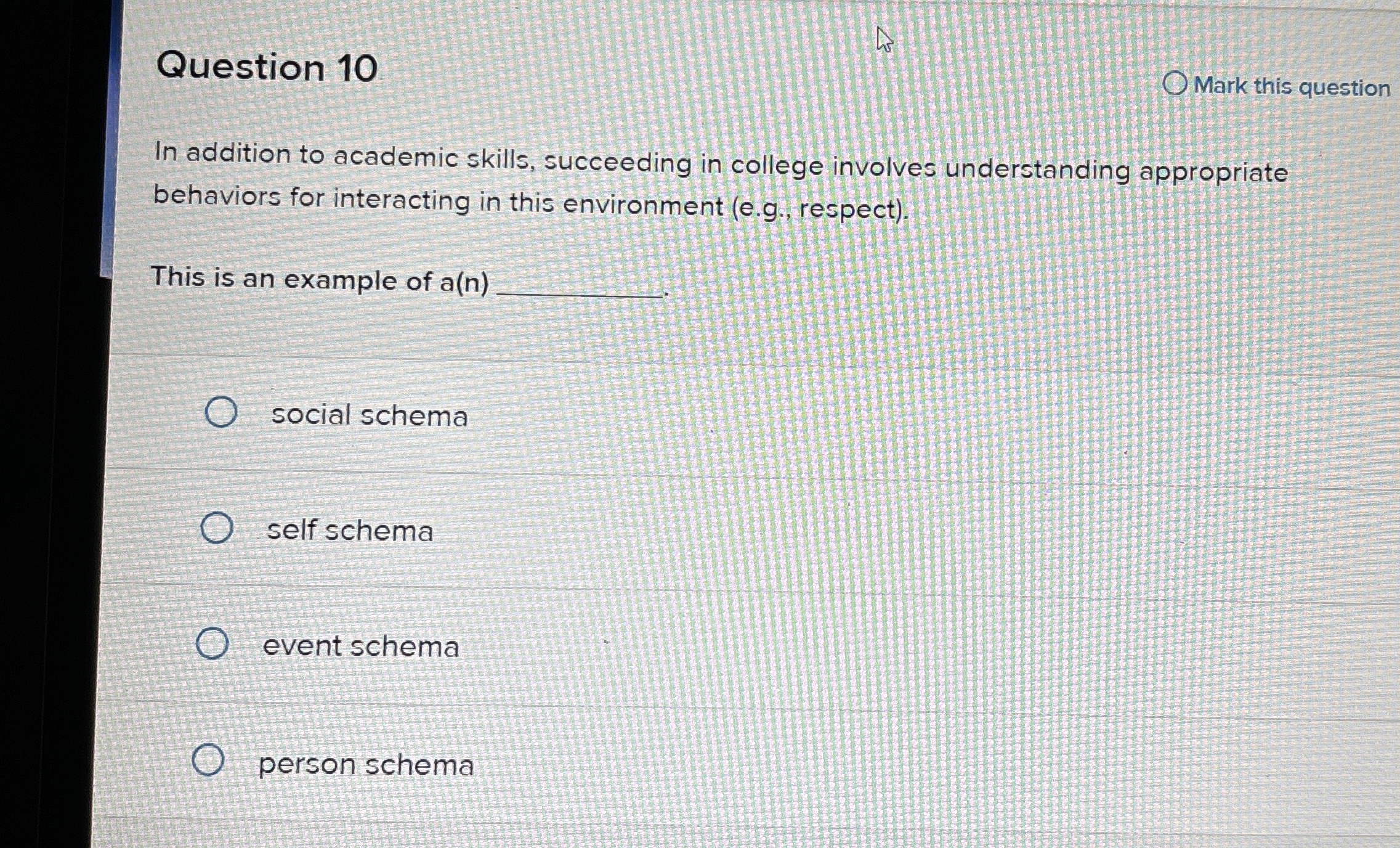 Solved Question 10Mark this questionIn addition to academic | Chegg.com