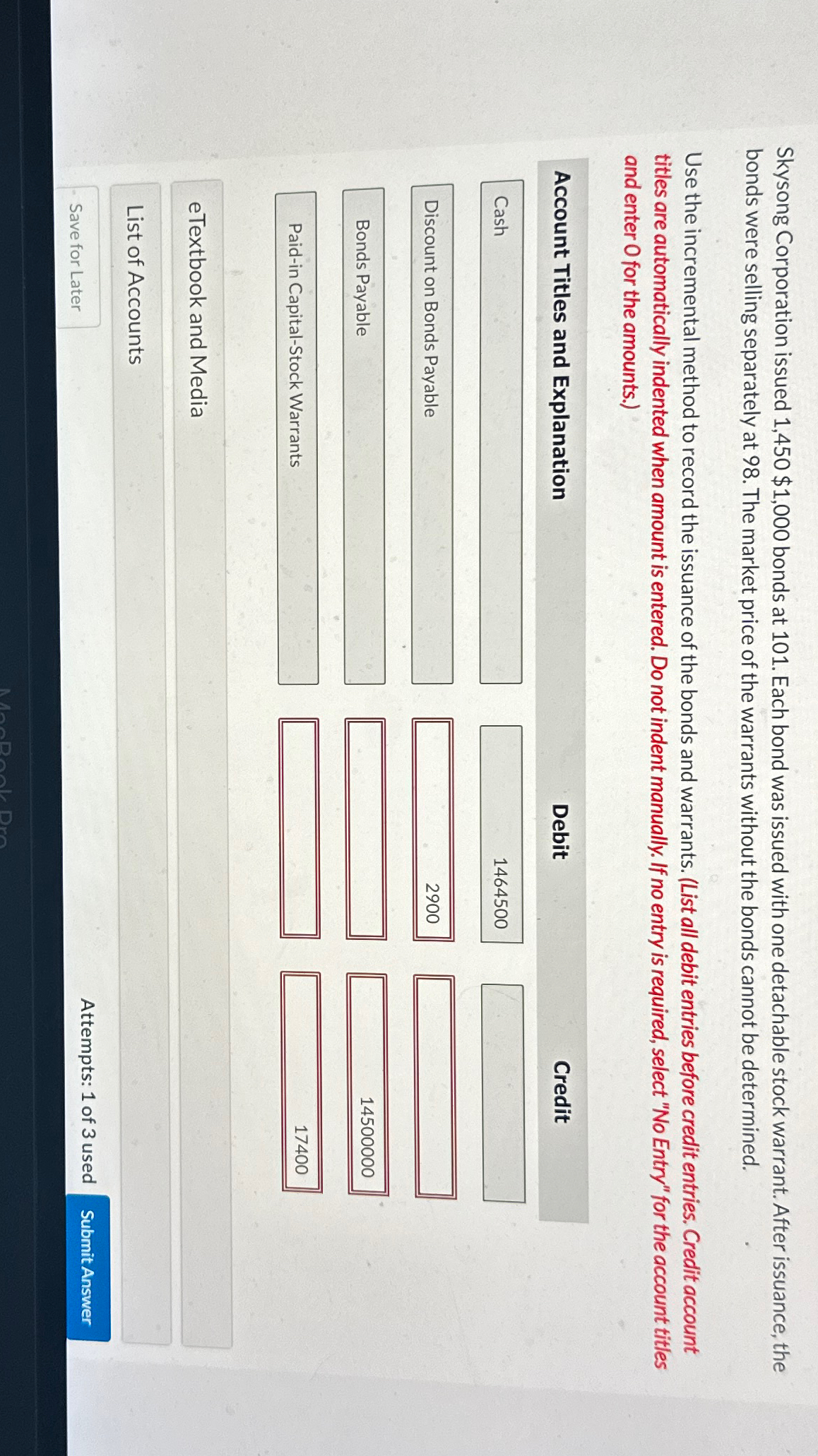 Solved Skysong Corporation issued 1,450 ﻿$1,000 ﻿bonds at | Chegg.com