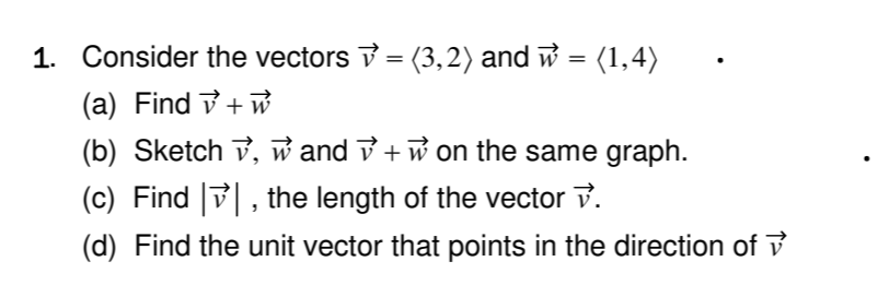Solved Consider the vectors vec(v)=(:3,2:) ﻿and | Chegg.com