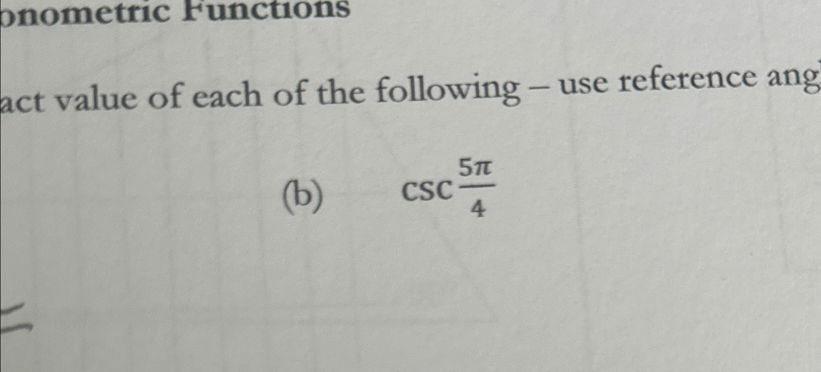 Solved act value of each of the following - ﻿use reference | Chegg.com