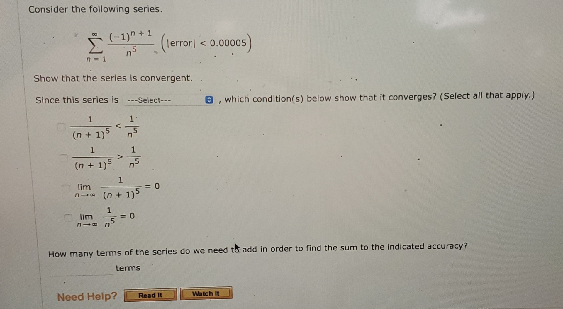 Solved by an EXPERT Consider the following series.)