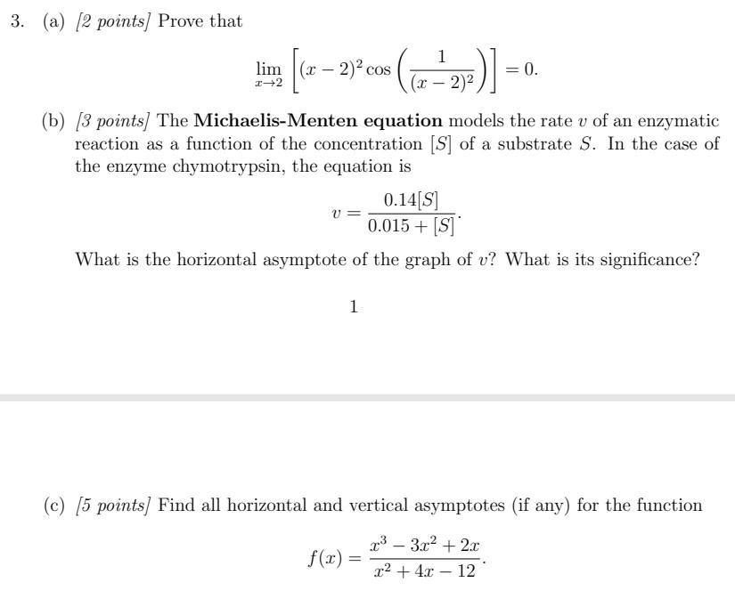 Solved 3. (a) [2 points] Prove that | Chegg.com