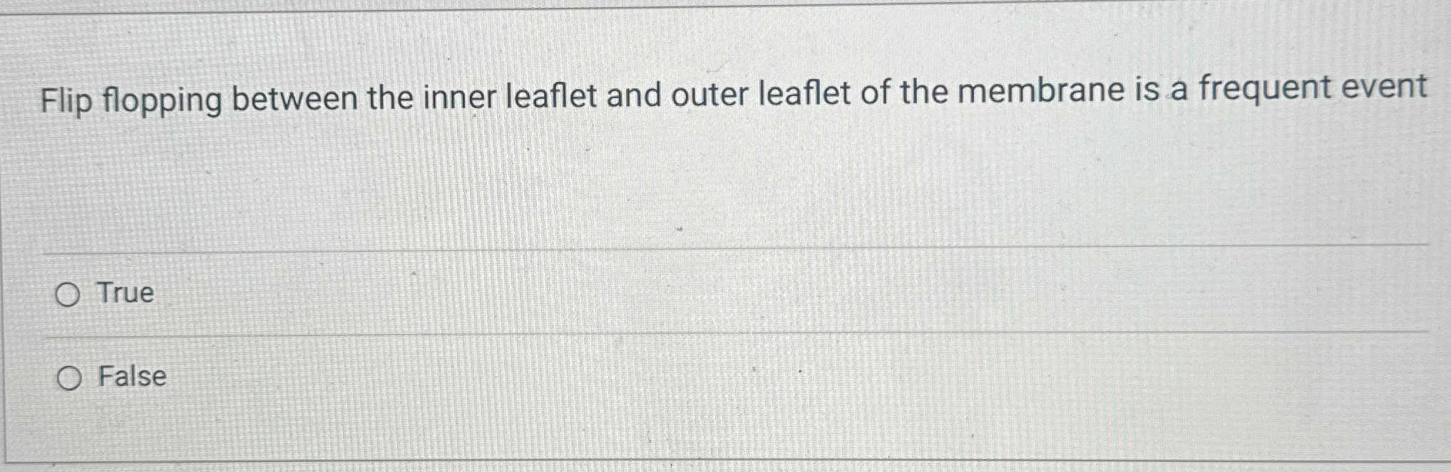 Solved Flip flopping between the inner leaflet and outer | Chegg.com
