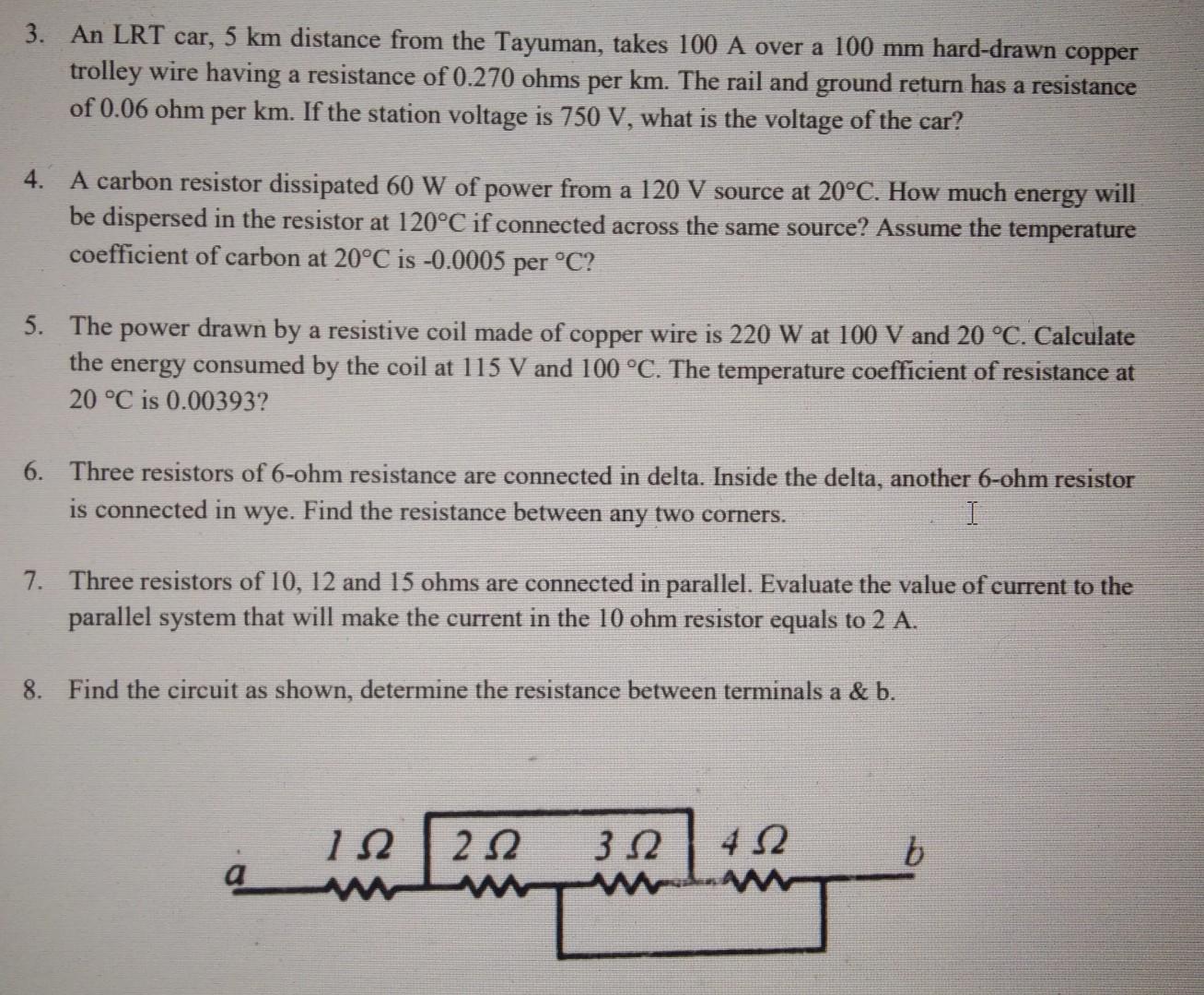 Solved 3. An LRT car, 5 km distance from the Tayuman, takes | Chegg.com