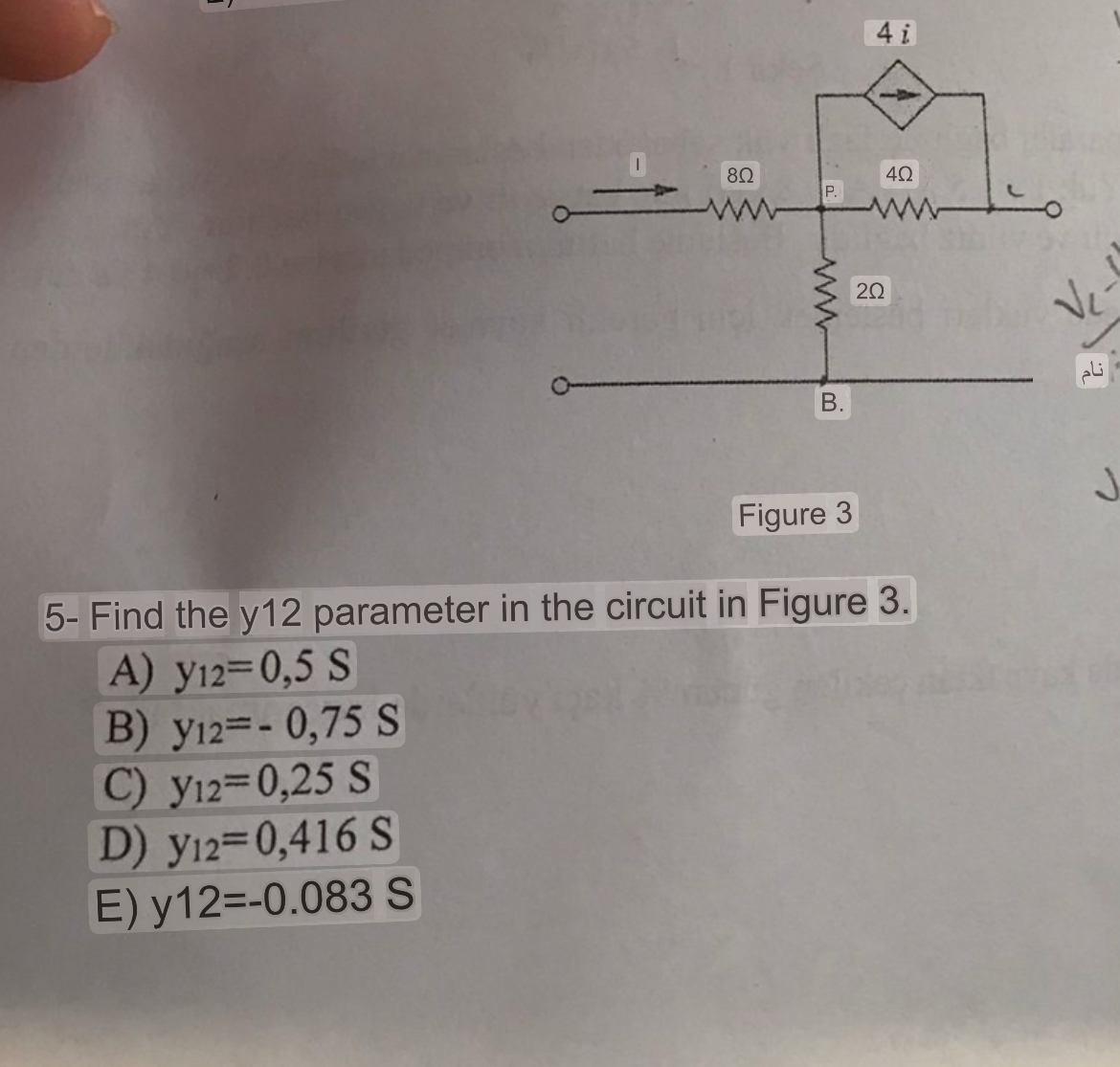 Solved Figure 35 - ﻿Find the y12 ﻿parameter in the circuit | Chegg.com