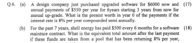 Solved (a) A design company just purchased upgraded software | Chegg.com