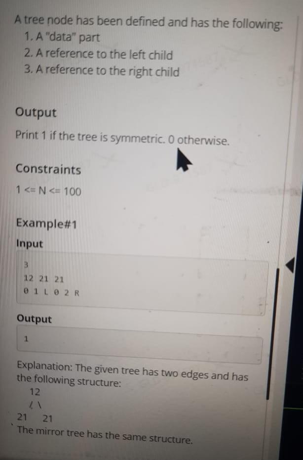Explanation: The given tree has three edges and has | Chegg.com
