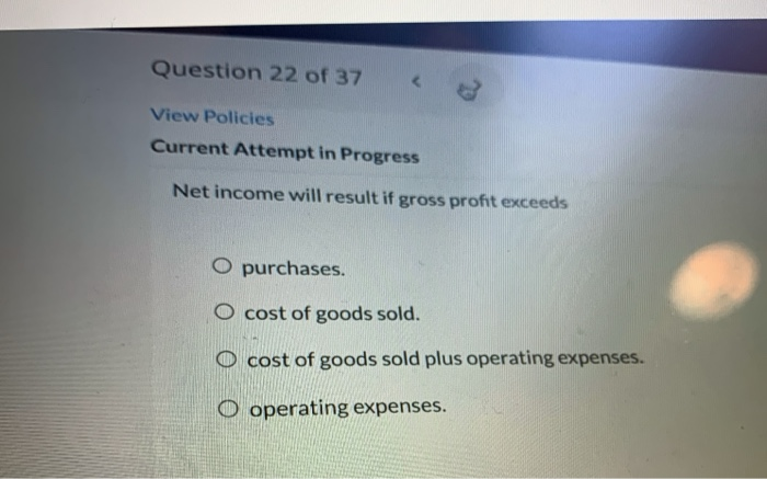 Solved Question 22 of 37
