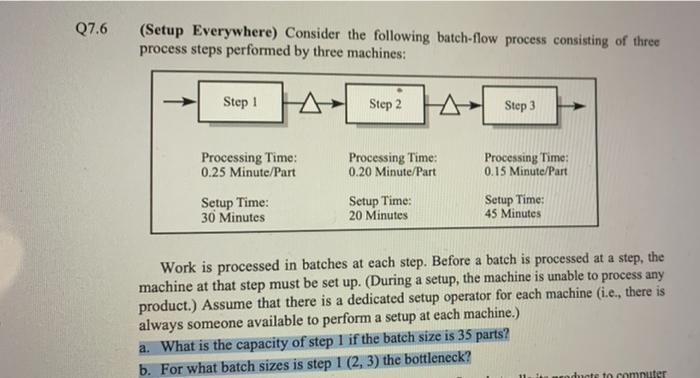 Solved Q7.6 (Setup Everywhere) Consider the following | Chegg.com