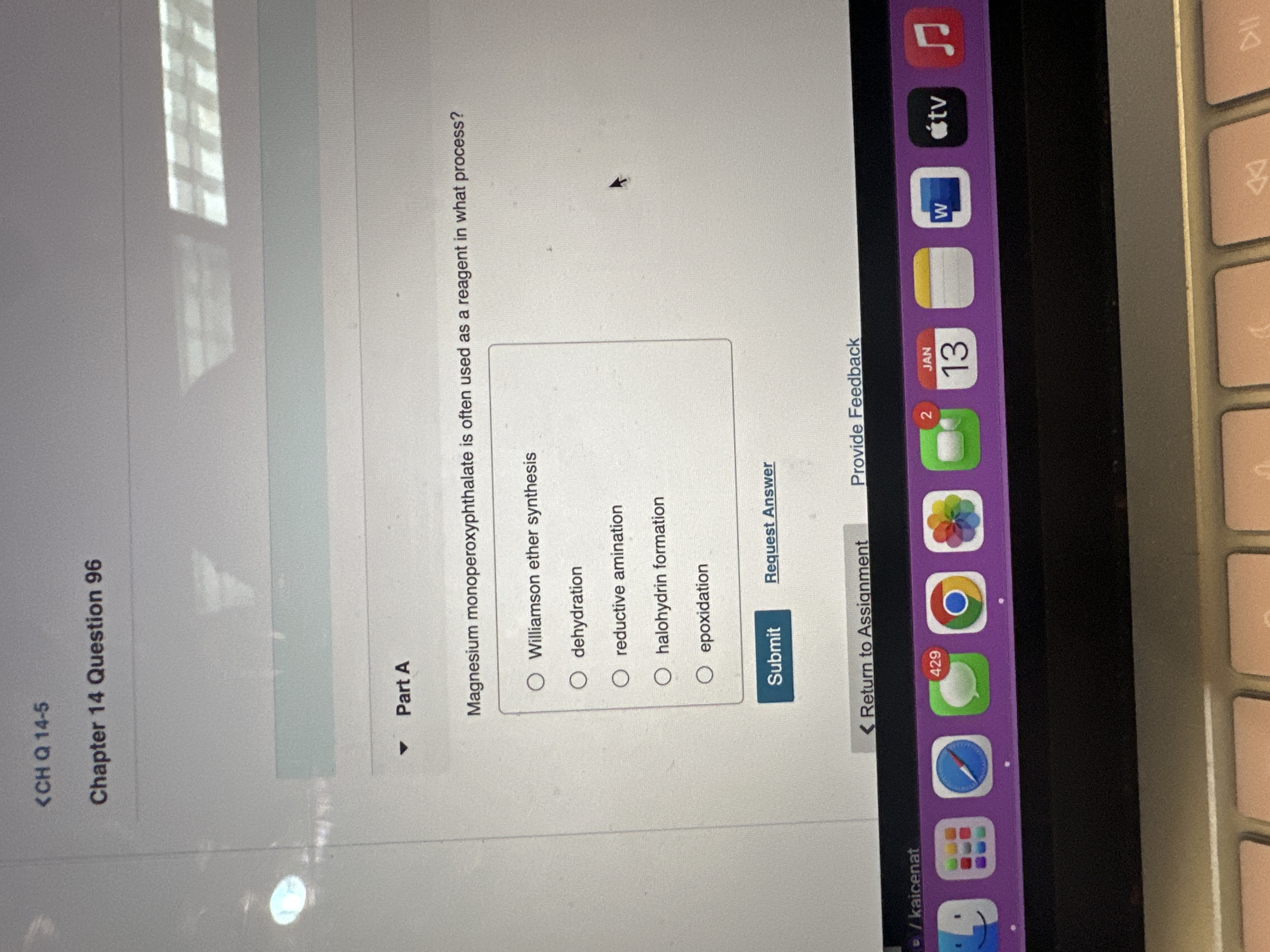 Solved Part AMagnesium monoperoxyphthalate is often used as | Chegg.com