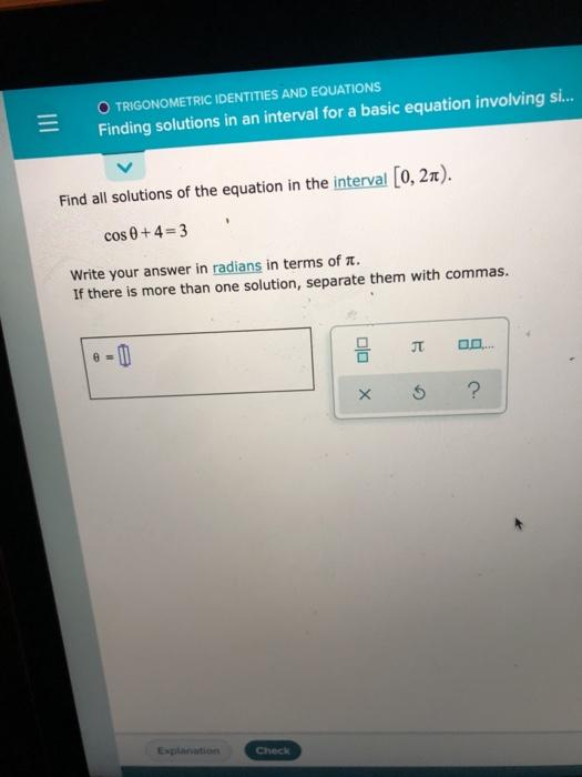 Solved Trigonometric Identities And Equations Finding