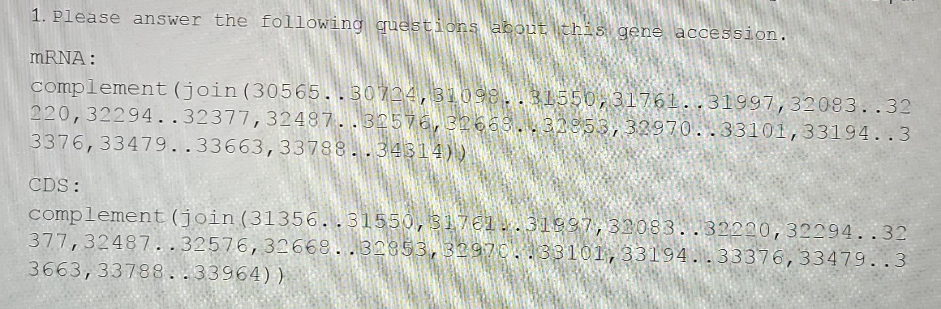 Solved I provided my work about how long(#of nucleotides) is | Chegg.com