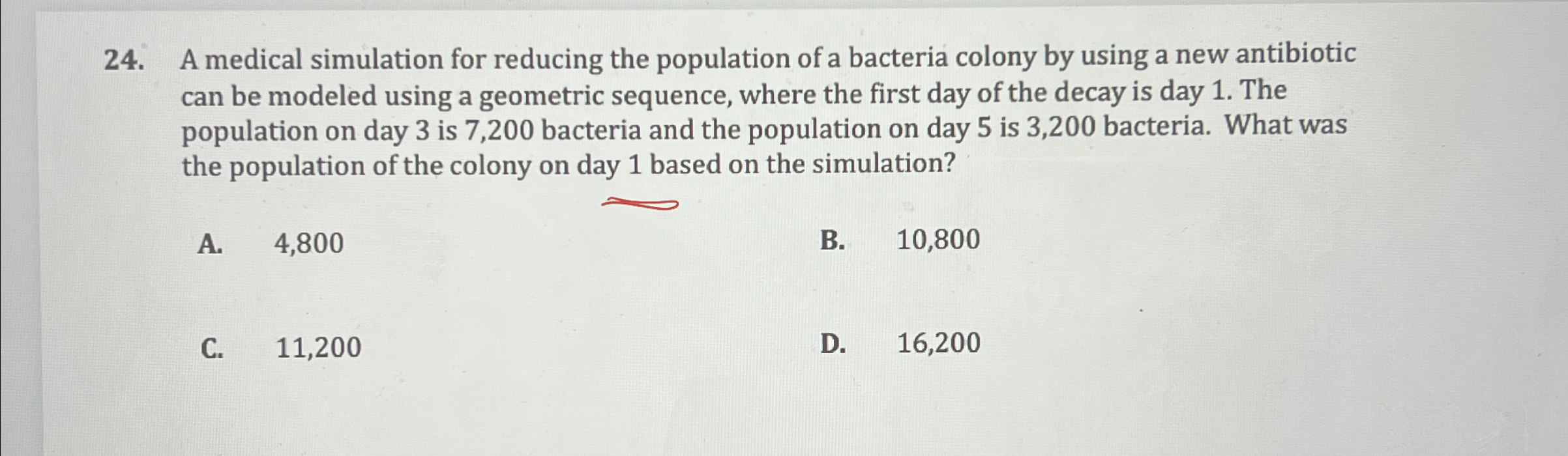 Solved A medical simulation for reducing the population of a | Chegg.com
