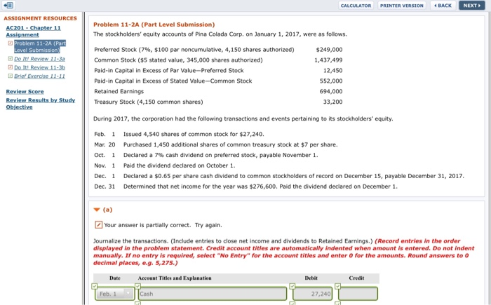 Solved CALCULATOR PRINTER VERSION 4 BACK NEXT ASSIGNMENT | Chegg.com