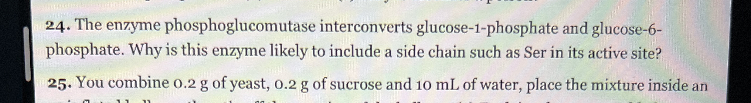 Solved The enzyme phosphoglucomutase interconverts | Chegg.com