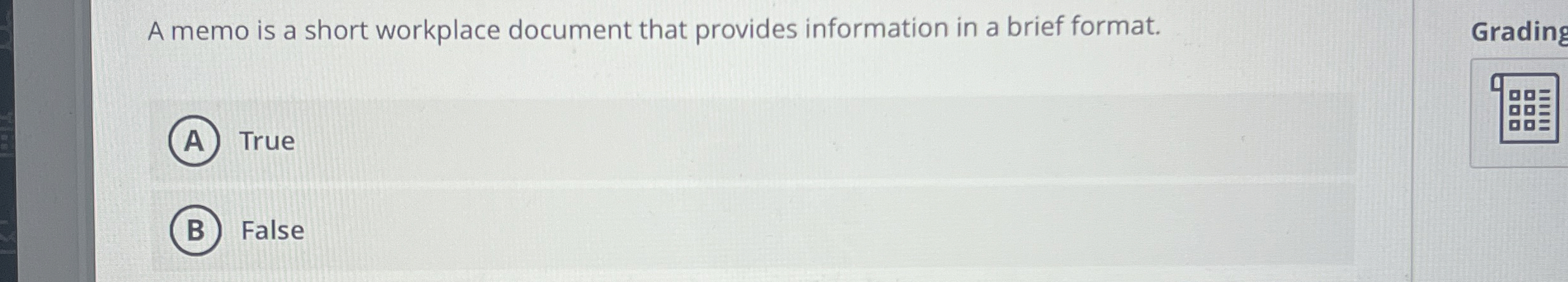 Solved A memo is a short workplace document that provides | Chegg.com