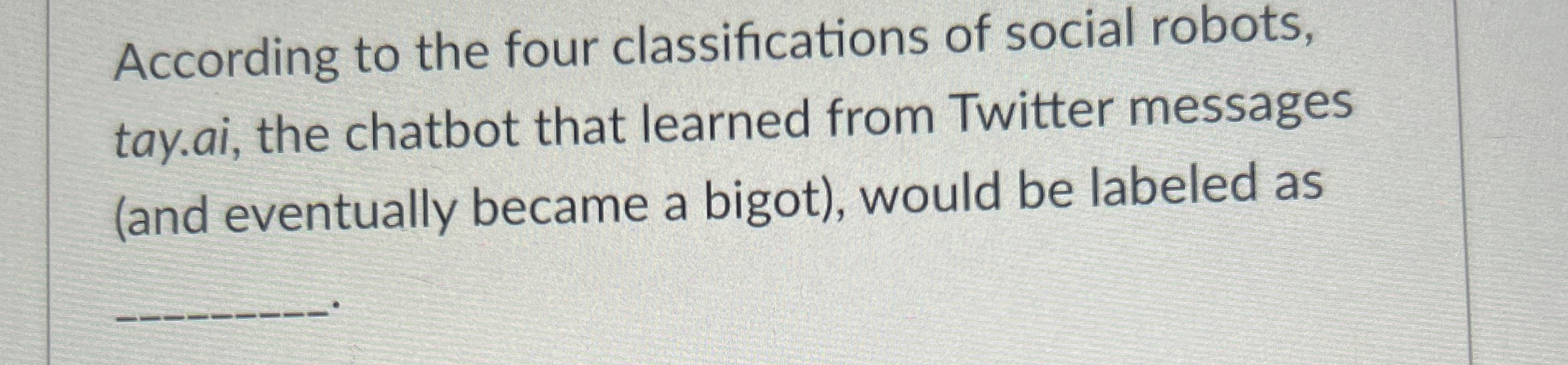 Solved According to the four classifications of social | Chegg.com