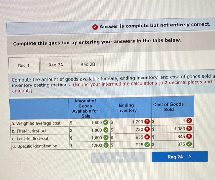 Solved 1.compute the amount of goods available for sale, | Chegg.com